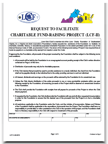 Links/Forms | Lions Charity Foundation